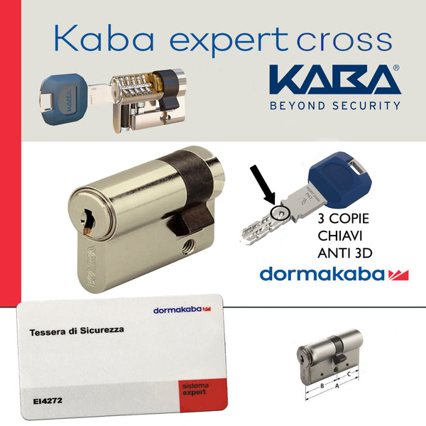 1/2 Cilindro Kaba ExperT Cross® K89/HZ – Guerrieri Sicurezza